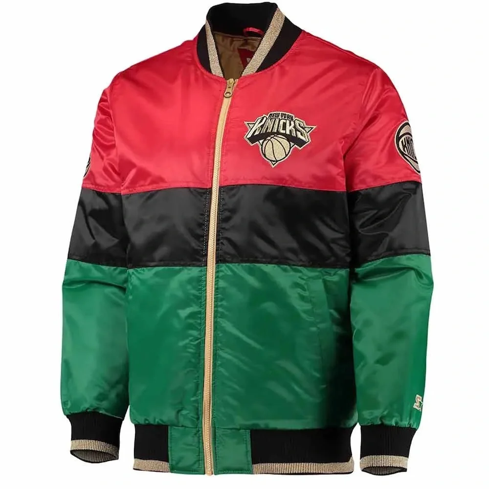 STARTER | Jackets & Coats | New York Knicks Satin Bomber Jacket | Poshmark